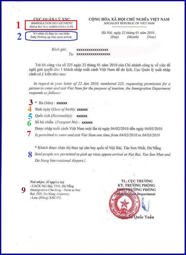 How Does The Vietnam Visa Approval Letter Look Like? | Vietnam eVisa
