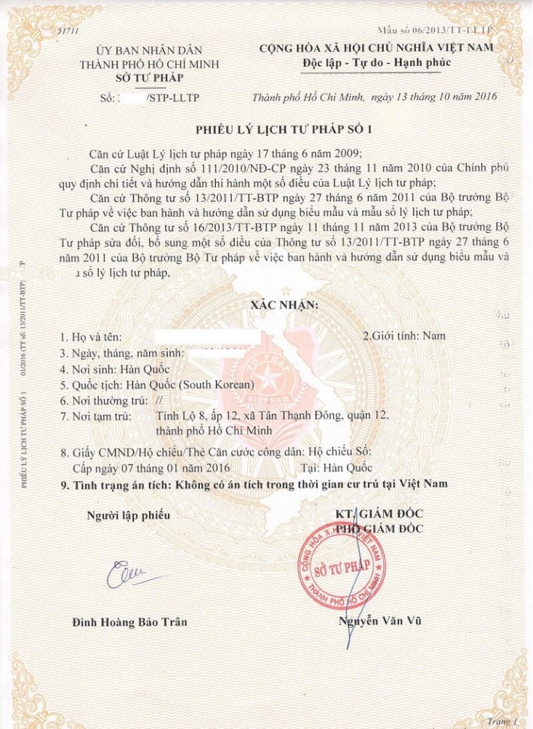How To Get A Criminal Record (Police Check) For Foreigners In Vietnam ... How To Get A Criminal Record (Police Check) For Foreigners In Vietnam ...